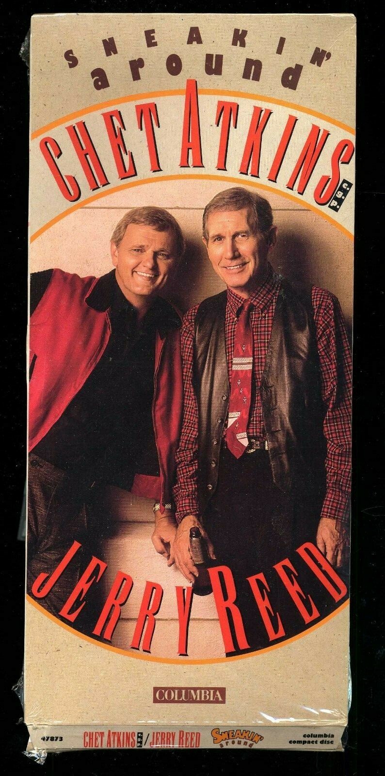 CHET ATKINS & JERRY REED -Sneakin Around ~ EMPTY Longbox ~ NO CD Long ...