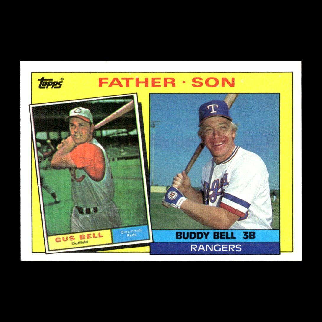 Gus Bell/Buddy Bell 1985 Topps Cincinnati Reds/Texas Rangers #131 R321G ...