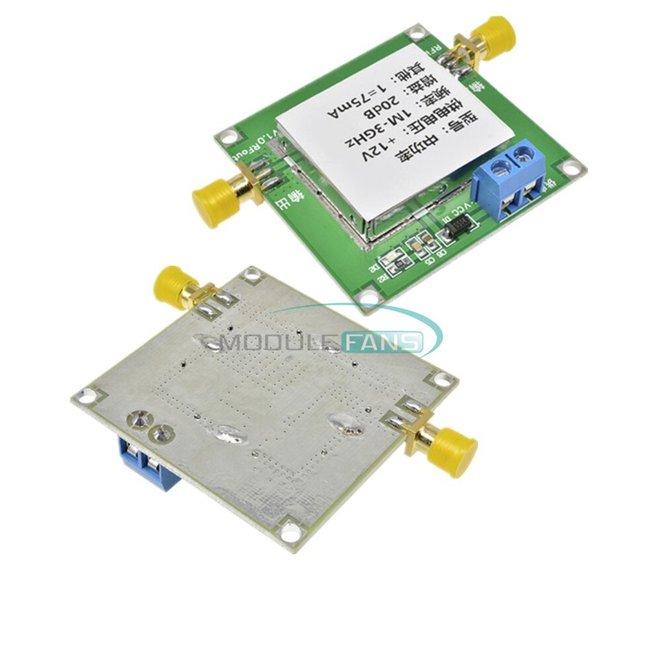 2.4GHz 20dB LNA RF Broadband Low Noise Amplifier Module UHF HF VHF1 ...