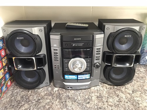 Sony MHC HCD-RG295 Mini HiFi System Music CD/MP3/Cassette Tape Stereo ...