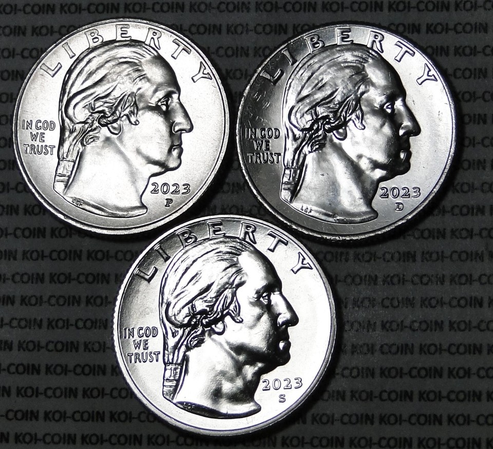 BU US 2023 PDS 3x Eleanor Roosevelt American Women quarters 25 cent 25c ...