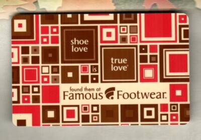 FAMOUS FOOTWEAR Shoe Love, True Love 2007 Gift Card ( $0 ) | eBay