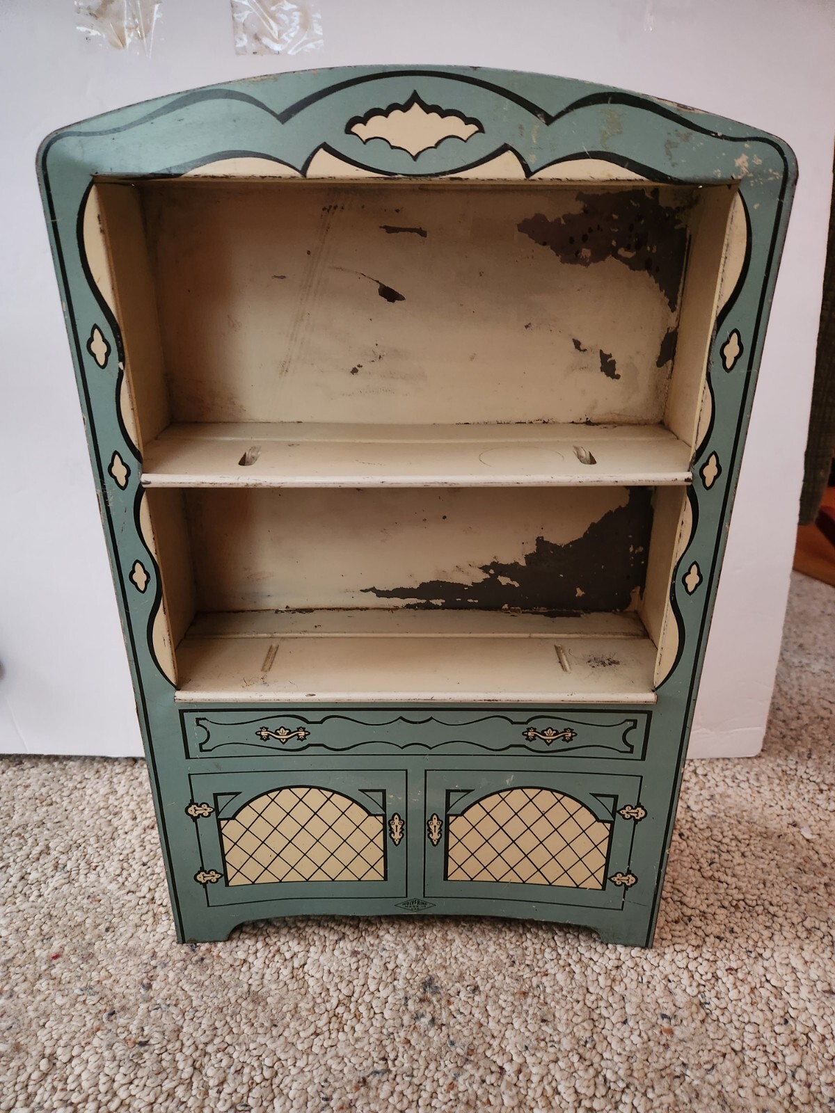 Vintage Wolverine Child's Tin Toy Cupboard Blue & White! | eBay