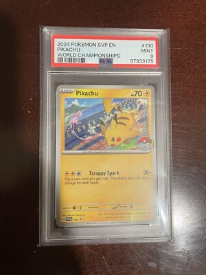 2024 POKEMON SVP EN-SV BLACK STAR PROMO WORLD CHAMPIONSHIPS #190 ...