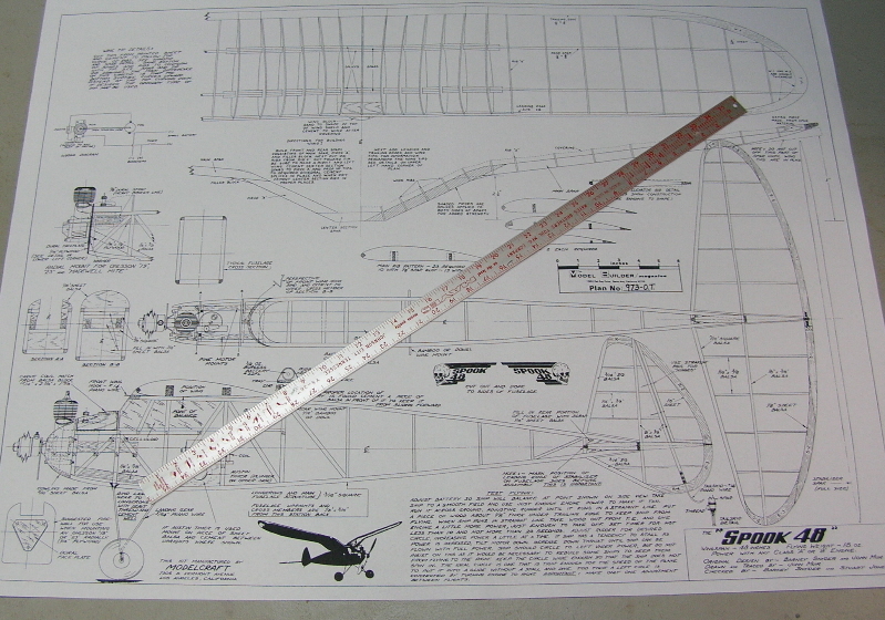 Model Airplane Plans (FF): SPOOK 48 Class A/B 48" Oldtimer (1940) | eBay