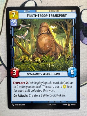 Multi-Troop Transport Nonfoil Star Wars Unlimited TCG SW774 | eBay