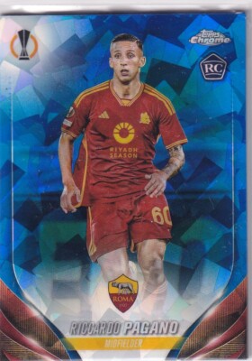 Topps 2024 Ligue des Champions Chrome Numéro 12 Riccardo Pagano Rookie ...