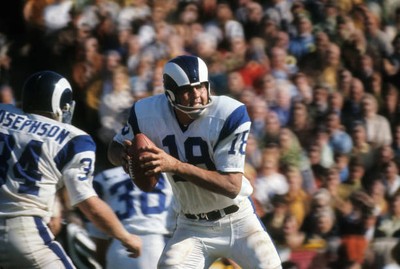 Los Angeles Rams Qb Roman Gabriel In Action Football Nfl 1970 OLD PHOTO ...
