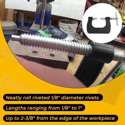 1/8" Semi Tubular Rivet Tool For Vent Window Coleman Stove Pinball ...