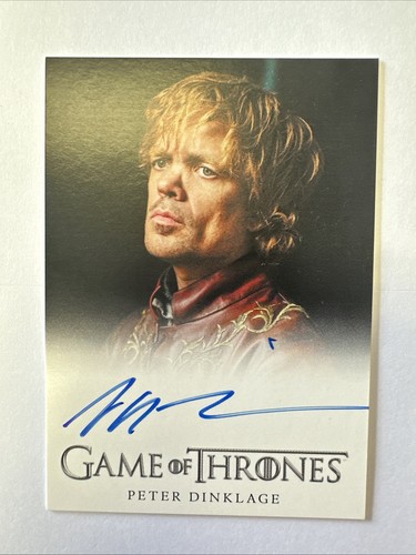 Peter Dinklage Full Bleed Game Of Thrones Autograph Signed Card Wow! | eBay