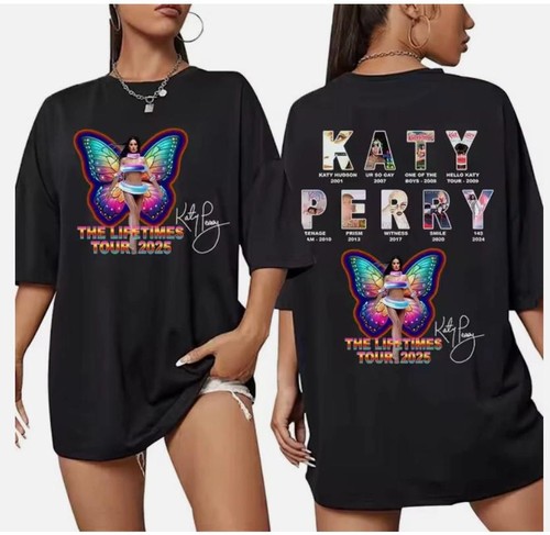 Katy Perry The Lifetimes Tour 2025 Merch T Shirt | eBay