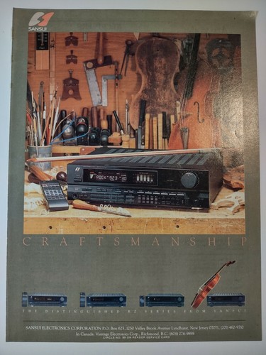Sansui Craftmanship Distinguished RZ Series Vintage Print Ad | eBay
