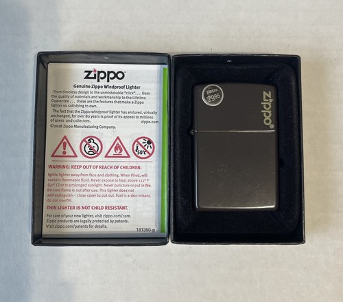Genuine Zippo Windproof Glossy Brown Zippo Logo Pocket Lighter | eBay