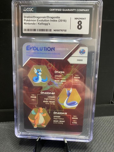 2016 Nintendo Kellogg's Pokemon Evolution Index Dratini/Dragonair ...