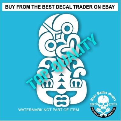 TIKI MAORI DECAL STICKER FOR CAR HOT ROD RAT ROD HORSE FLOAT CARAVAN ...