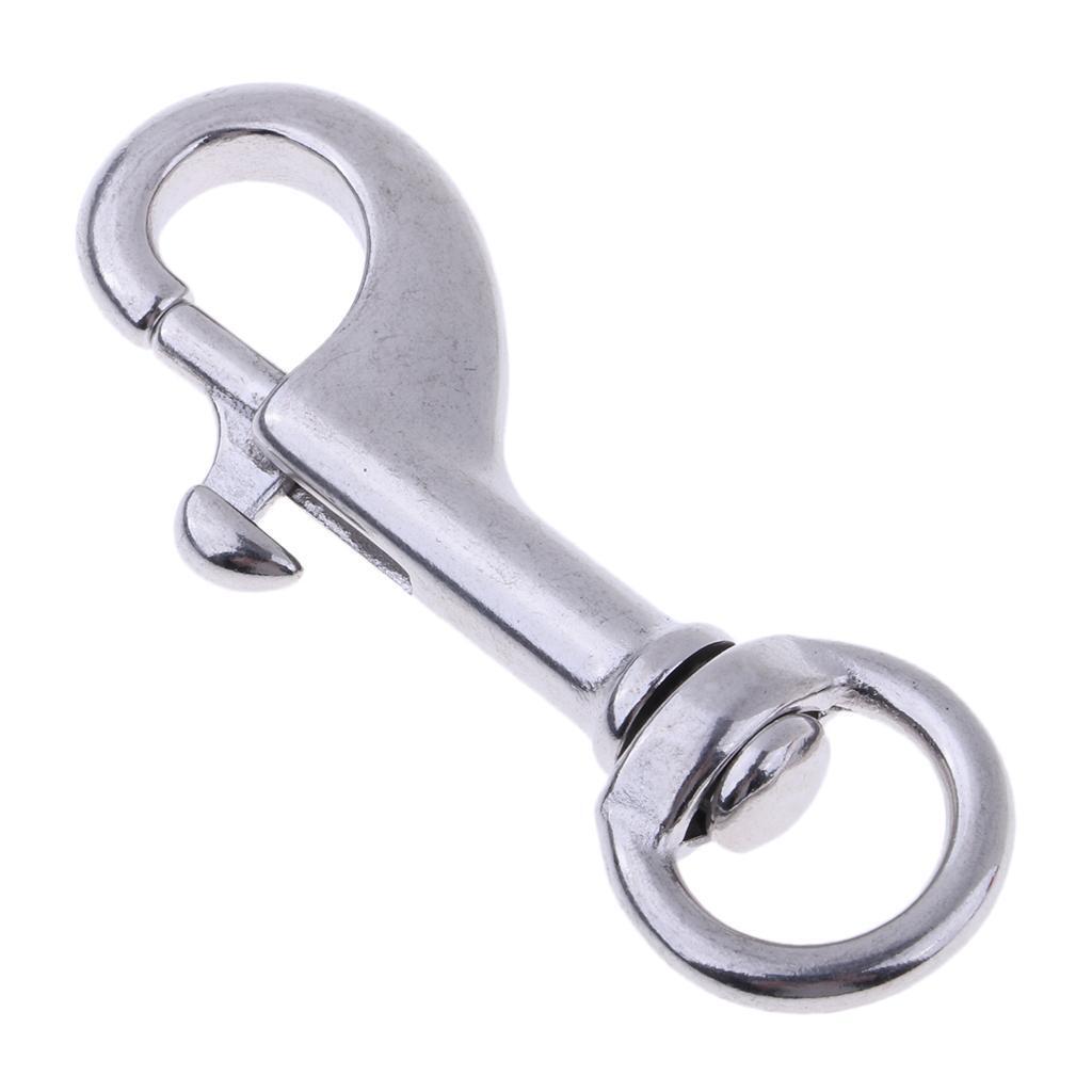 Scuba Diving 316 Stainless Steel Single Ended Snap Hook Clip 68mm | eBay
