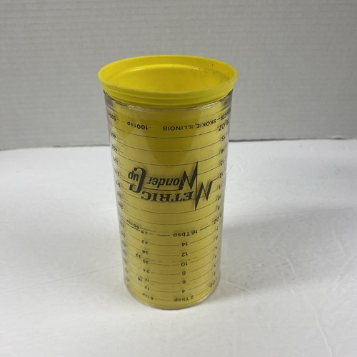 Vtg Metric Wonder Cup Adjustable Slide Metric 2 Cup Measuring Yellow ...