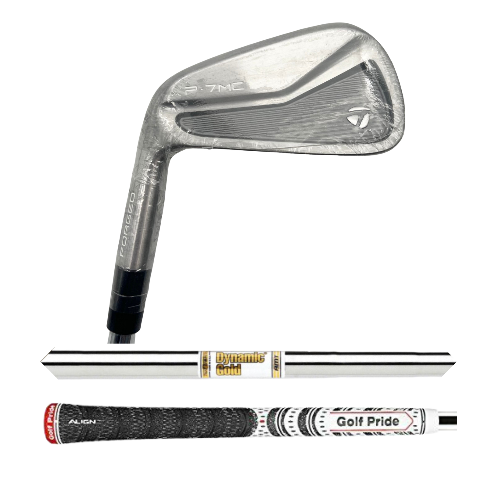 Left Handed TaylorMade P7MC RAW Magnum Irons, True Temper Dynamic Gold ...