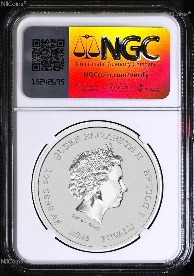 2024 PINK PANTHER 60TH ANNIVERSARY 1oz .9999 Silver $1 Bullion COIN NGC ...