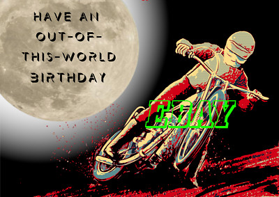 Birthday Speedway Card with envelope. | eBay UK