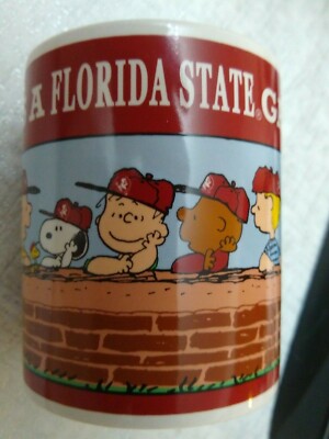 FLORIDA STATE FOOTBALL PEANUTS HAPPINESS 11 OUNCE COFFEE MUG COLLEGE ...