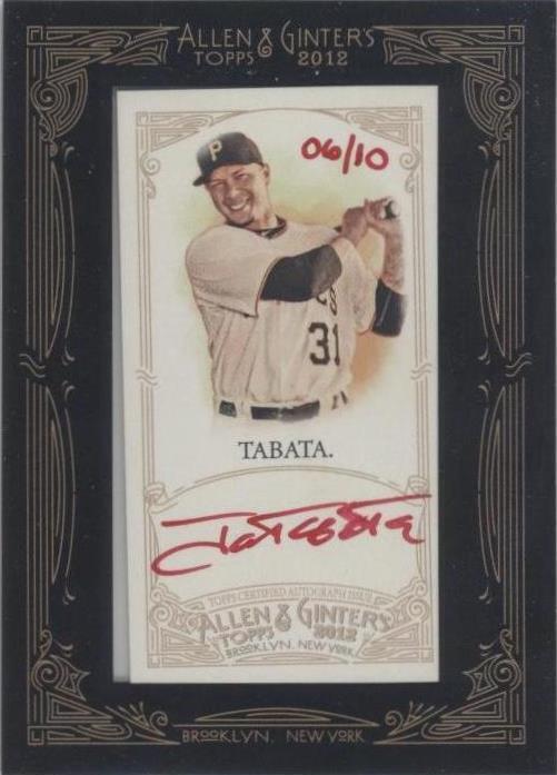 2012 Topps Allen & Ginter's - Framed Mini Autographs Jose Tabata #AGA ...