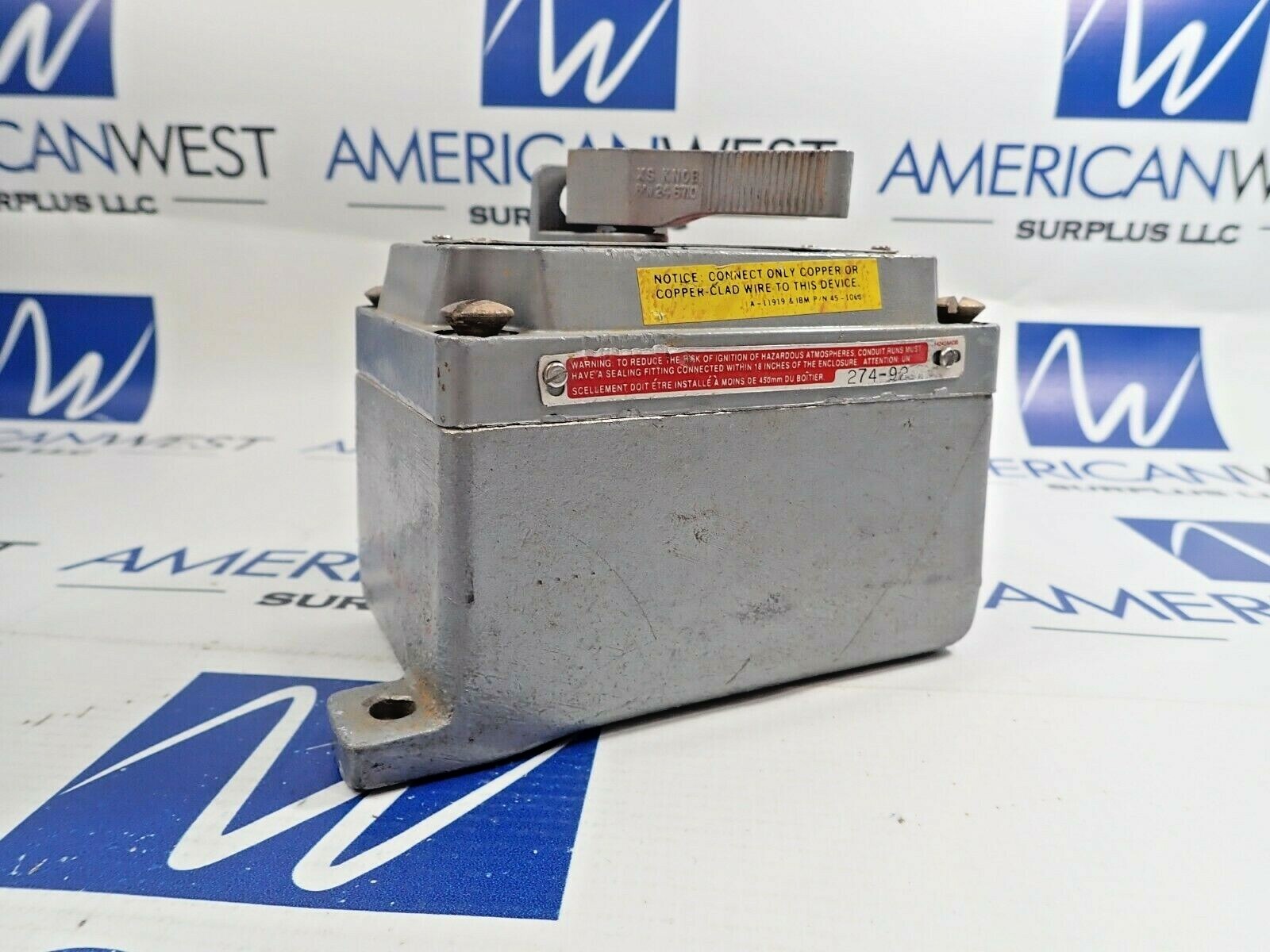 Killark Swb-2 Tumbler Switch Control Xs-1c for Haz Location for sale ...