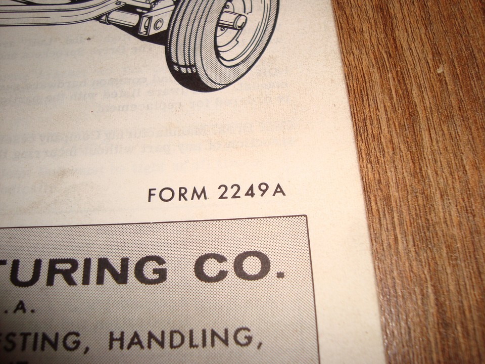 Gehl HC 15 Cure-All Hay Conditioner Service And Parts Manual Form 2249A ...