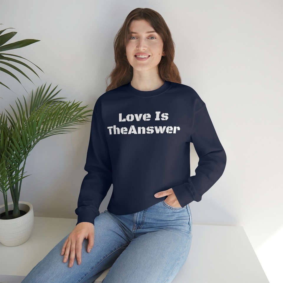 "Love Is The Answer" Unisex Heavy Blend™ Crewneck Sweatshirt | eBay