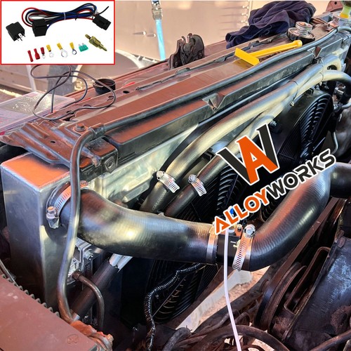 4 Row Radiator Shroud Fan For 82-91 CHEVY C10 C30 GMC C1500 C2500 6.2L ...