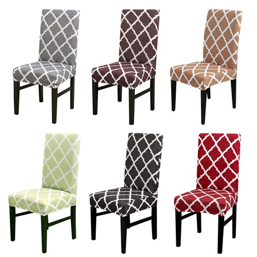 6 Pack Stretch Dining Chair Covers High Back Chair Protective Cover ...
