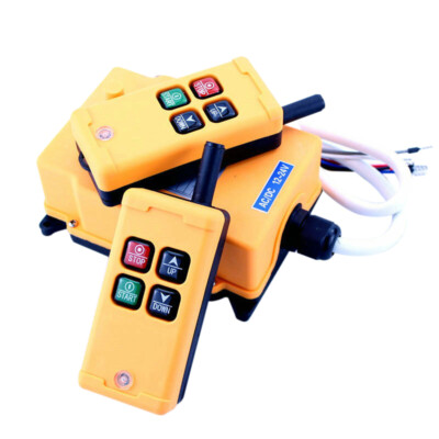 12-24VDC 4 Channels 1 Speed Hoist Crane Truck Radio Remote Controller ...