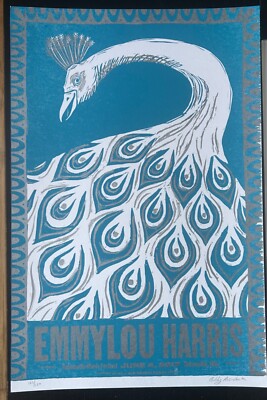 Emmy Lou Harris 2017 Poster, Signed and Numbered Bobby Rosenstock (Just ...