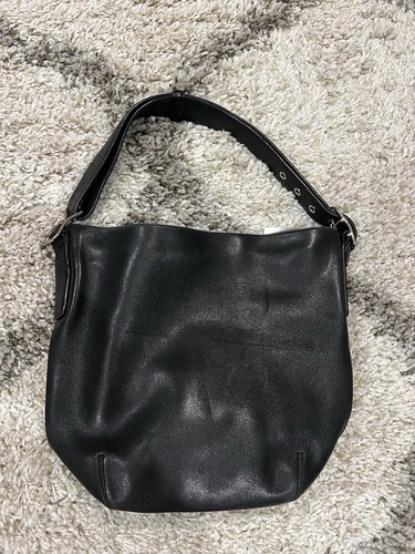 Black Navy Coach (9186) Small Duffle Sac Bucket Y2K Vintage Shoulder ...