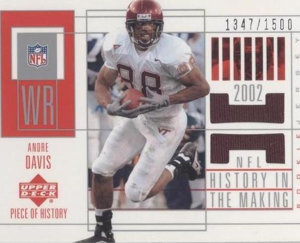 2002 Upper Deck Piece Of History - History in the Making Andra Davis ...