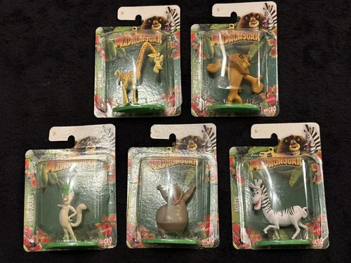 Madagascar Mattel Micro Collection Mini Figures DreamWorks Complete Set ...