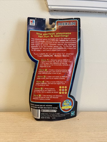 Merlin: The Original Electronic Wizard Game Vintage 2003 MB Hasbro ...