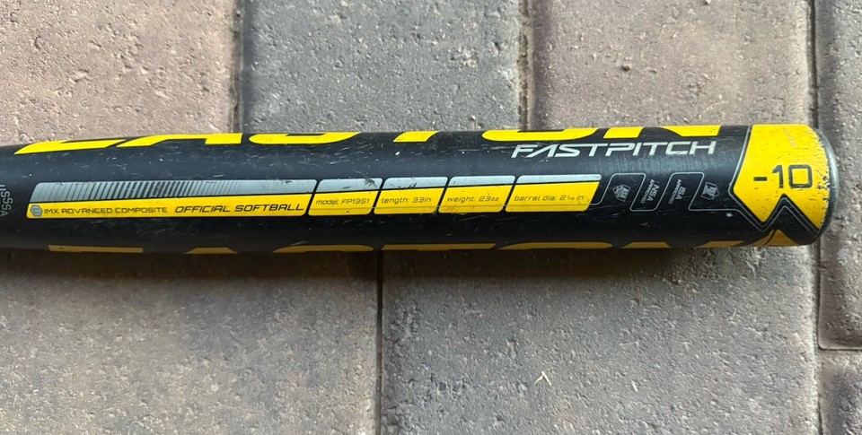 Easton Softball Bat FS1 FP13S1 33” 23 OZ -10 IMX Composite 2-1/4 ...