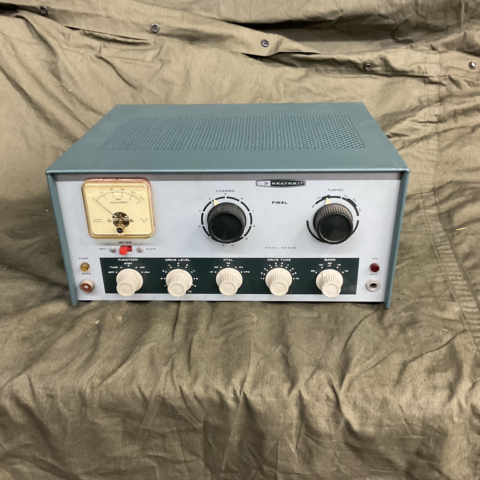 HEATHKIT DX-60B TRANSMITTER Vintage Ham Amateur Estate Power Up Tested ...