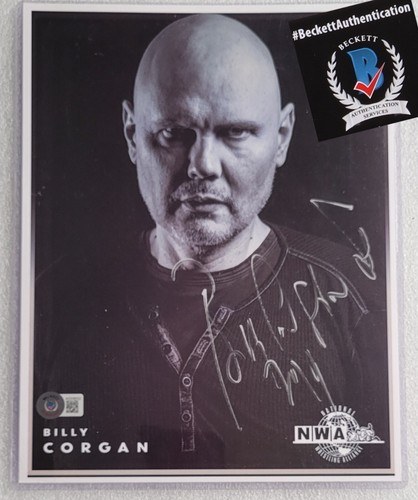 BILLY CORGAN SIGNED BECKETT BAS COA PHOTO AUTOGRAPHED SMASHING PUMPKINS ...