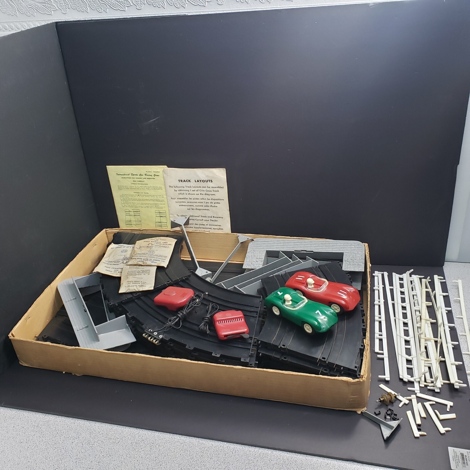 Vintage 1950' Slot Car PLAYFAIR ROAD RACE SET for EATON'S OF CANADA by ...