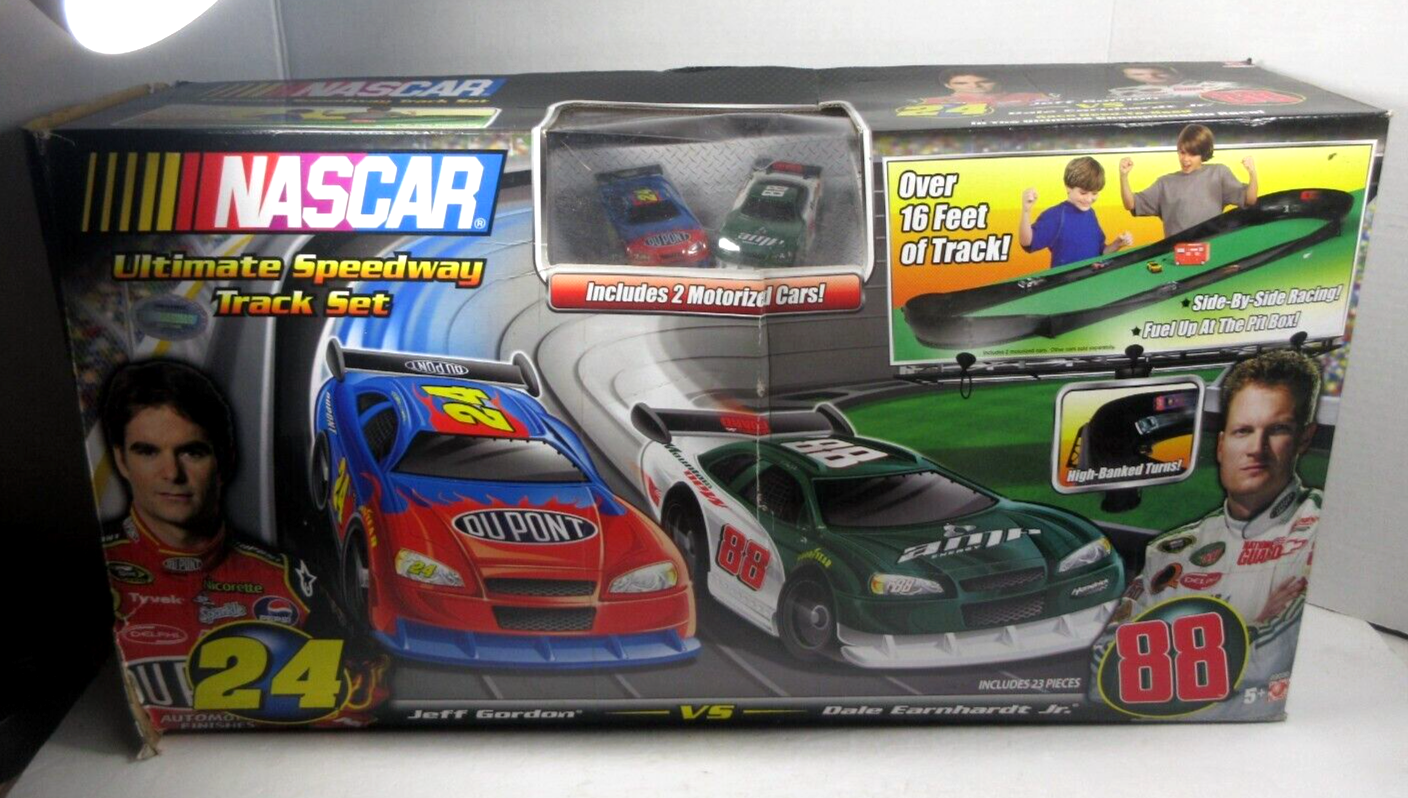 2008 NASCAR Ultimate Speedway Track Set Jeff Gordan VS Dale Earnhardt ...