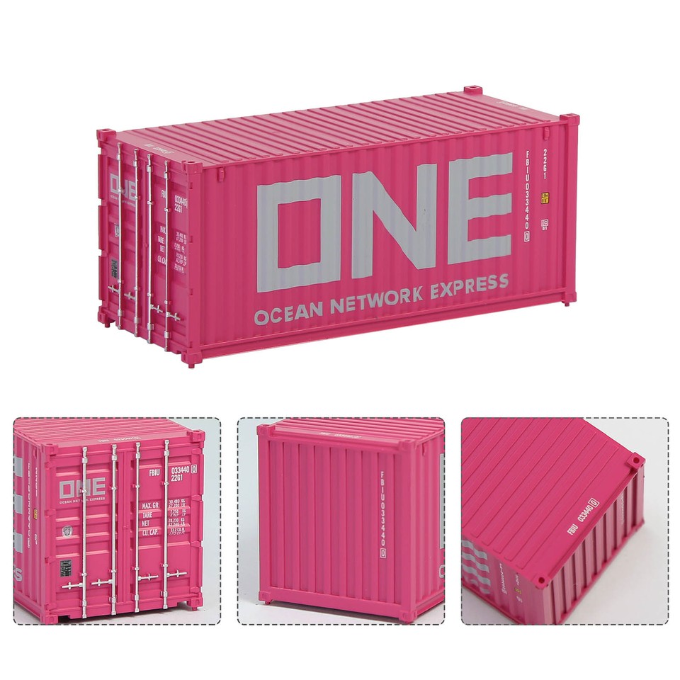 1pc HO Scale 1:87 20ft Shipping Container 20' Cargo Box Model Railway ...