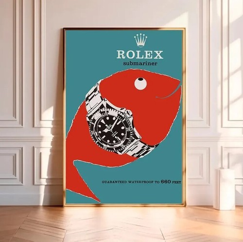Vintage Advertising, Swiss Rolex Watch Art Poster,High Quality Print | eBay