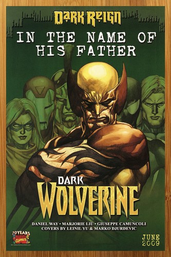 2009 Marvel Comics Dark Wolverine Promo Print Ad/Poster Leinil Francis ...
