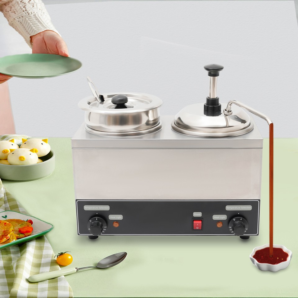 2L+4L. Electric Countertop Nacho Cheese Sauce Warmer Pump Dispenser - 110V | eBay