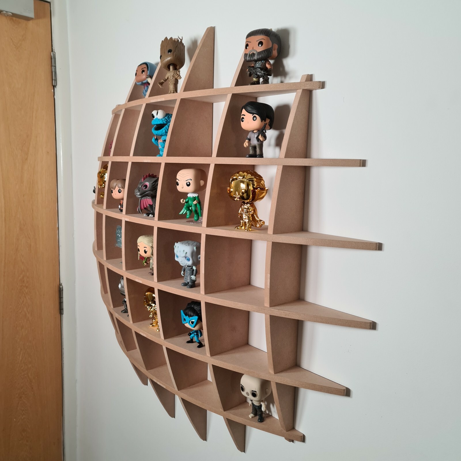 Funko Pop Display Shelf, Custom Round Wall Display Unit, MDF, Pop Vinyl ...