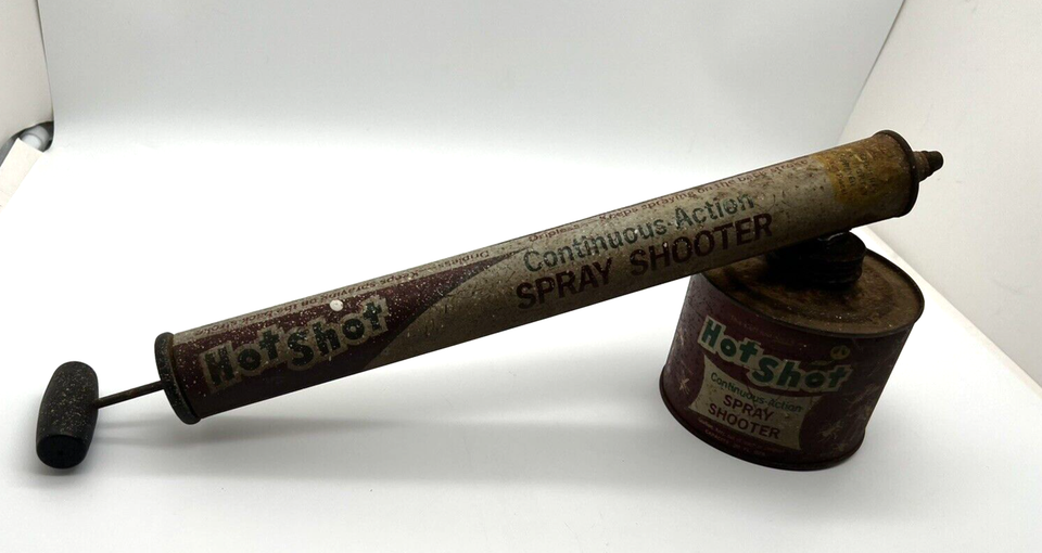 Vintage Bug Sprayer - HOT SHOT SPRAY SHOOTER - canister & sprayer ...
