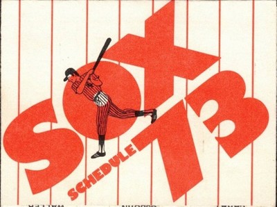 1973 CHICAGO WHITE SOX POCKET SCHEDULE EVENT & TICKET INFO WMAQ / WSNS ...