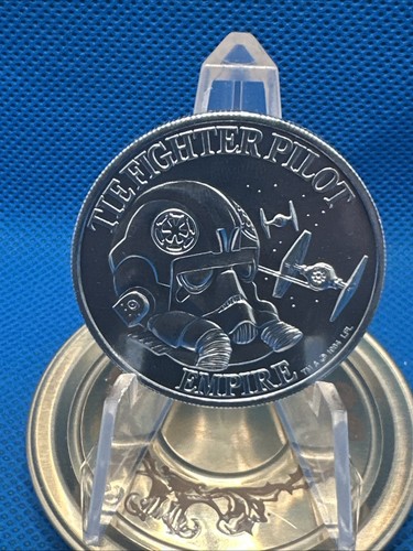 Star Wars POTF vintage 1984 collector coin Tie fighter pilot high grade ...